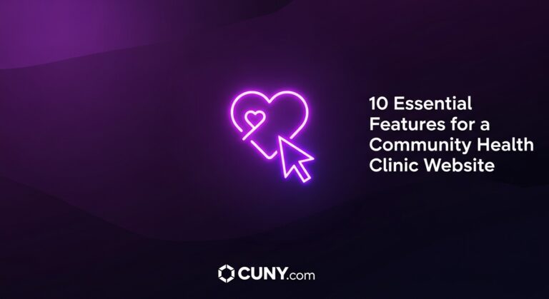 10 Essential Features for a Community Health Clinic Website